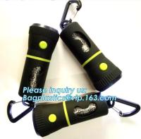 China Biodegradable Dog Poop Bags with Dispenser and Leash Clip 30x22cm 15pcs Roll for Walking Travel for sale
