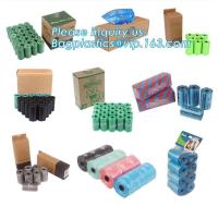 China Biodegradable Dog Poop Bags 30x22cm with Dispenser Eco Friendly Pet Waste Bags for sale