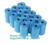 China Cylinder Pet Waste Bag with Flashlight Oxford Cloth 15pcs Roll Biodegradable Dog Poop Bags for sale