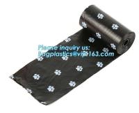 China Biodegradable Pet Waste Bag Dispenser Dog Poop Bags 15 Rolls 32x22cm Portable for Small Dogs for sale