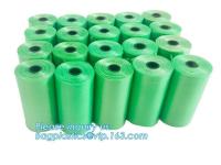 China Biodegradable Pet Waste Bag Dispenser Dog Poop Bags 15 Rolls 32x22cm Portable for Small Dogs for sale