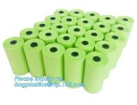 China Biodegradable Dog Poop Bags with Dispenser 15 Rolls 32x22cm Eco Friendly Pet Waste Bags for sale