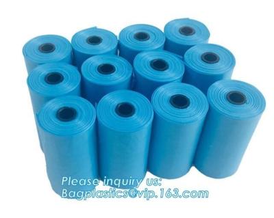 China Biodegradable Dog Poop Bags with Dispenser 15 Rolls 32x22cm Eco Friendly Pet Waste Bags for sale
