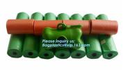 China Biodegradable Dog Poop Bags with Dispenser 15 Rolls 32x22cm Eco Friendly Pet Waste Bags for sale