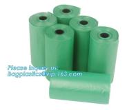 China Compostable Dog Poop Bags 9x13 Inch 15 Mic Thickness EN 13432 Certified Pet Waste Bags for sale