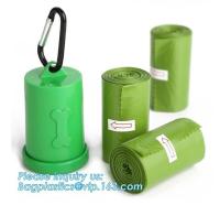 China Biodegradable Compostable Dog Poop Bags 9x13 Inch 15 Mic Thickness Custom Colors Eco Friendly Pet Waste Bags for sale