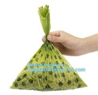 China Eco-Friendly Scented Baby Disposal Nappy Sacks 50 PCS Easy Tie Handles Garbage Baby Diaper Nappy Bag for sale