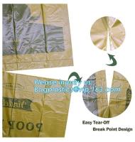 China Eco-Friendly Scented Baby Disposal Nappy Sacks 50 PCS Easy Tie Handles Garbage Baby Diaper Nappy Bag for sale