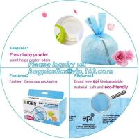 China Lavender Scented Disposable Diaper Bags 9x13 Inch 15 Mic Perfumed Nappy Sacks for Baby for sale