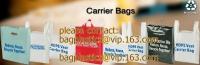 China Biodegradable HDPE Vest Handle T-Shirt Bags 20x30 Inch Eco Friendly Shopping Bags for sale