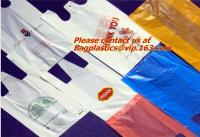 China Biodegradable HDPE Vest Handle T-Shirt Bags 20x30 Inch Eco Friendly Shopping Bags for sale