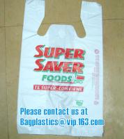 China Biodegradable Compostable T-Shirt Bags EN13432 Certified HDPE 100% Eco Friendly for sale