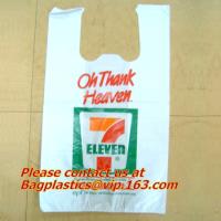 China Biodegradable Compostable T-Shirt Bags EN13432 Certified HDPE 100% Eco Friendly for sale
