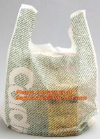China Biodegradable Compostable T-Shirt Bags EN13432 Certified HDPE 100% Eco Friendly for sale