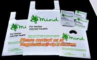 China Biodegradable Compostable T-Shirt Bags EN13432 Certified HDPE 100% Eco Friendly for sale