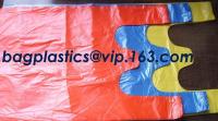 China Wholesale High Density Plastic T-Shirt Bags 1/6 Barrel Grocery Carrier Bags for sale