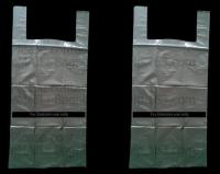 China Biodegradable T-Shirt Shopping Bags 350 Pack Compostable Grocery Bags with Handles HDPE for sale