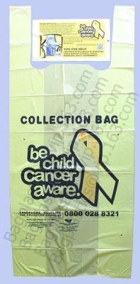 China Compostable Charity Donation Collection Bags 12x7x22 Eco Biodegradable T-Shirt Sacks for sale