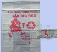 China Compostable Charity Donation Collection Bags 12x7x22 Eco Biodegradable T-Shirt Sacks for sale
