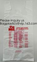 China Biodegradable Compostable T-Shirt Shopping Bags 350 Count Strong Eco Friendly Plastic Grocery Bags for sale
