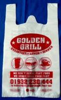 China OXO-Biodegradable Heavy Duty Grocery Bag 75 Count Compostable Shopping T-Shirt Bag for sale