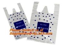 China 100% Compostable Corn Starch PLA T-Shirt Shopping Bags 13 Gallon 11-200mic for sale