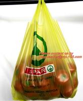 China Compostable T-Shirt Bags 2-4 Gal Eco Friendly Biodegradable Grocery Bags Bulk 200 Pack for sale