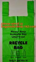 China Oxo-Biodegradable Plastic Shopping Bags 12x6x22 Inch 13 Micron HDPE 1000 Bags per Box Thank You Printed for sale