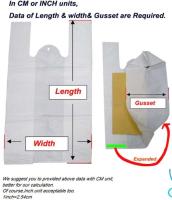 China Biodegradable Compostable T-Shirt Shopping Bags 20x22 Inch 0.012mm Thick 100 Count for sale