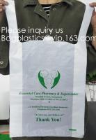 China 100% Biodegradable Compostable T-Shirt Shopping Bags 48x52cm 0.05mm Custom Logo for sale