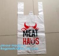 China Biodegradable T-Shirt Shopping Bags 48x52cm 8kg Capacity Compostable PLA PBAT for sale