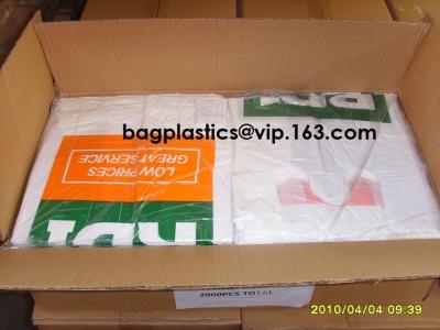 China Custom PLA Biodegradable T-Shirt Shopping Bags 48cm x 52cm 0.05mm Thick for sale