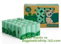 China 100% Biodegradable Compostable Garbage Bags PBAT PLA Cornstarch 5L to 240L Custom Sizes for sale