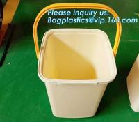 China 3 Piece Airtight Pet Food Storage Container Set 20kg 53L PP Plastic with Wheels for sale