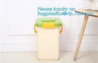 China Airtight Stackable Pet Food Container 10L 6kg Capacity PP Plastic Dog Food Storage Bin for sale