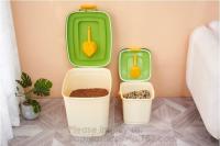 China PP Plastic Pet Food Storage Container 20kg 53L Airtight Eco Friendly with Lid for sale