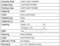 China OEM Plastic foldable Container, Collapsible and folding crate box for storage and moving, fruit bins Standard plastic for sale