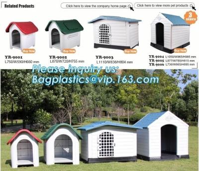 China Waterproof Plastic Outdoor Dog House Kennel for Large Dogs 53L 2.2kg Durable Pet Shelter for sale