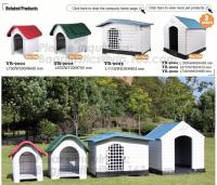 China Foldable Plastic Dog House Outdoor Large Pet Kennel 53L Capacity PP Material for sale