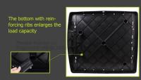 China Foldable Plastic Dog House Outdoor Large Pet Kennel 53L Capacity PP Material for sale