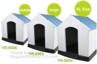China Eco Friendly Large Plastic Outdoor Dog Kennel House for Big Dogs 53L Capacity for sale