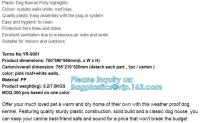 China Wholesale Waterproof Plastic Pet House for Large Dogs 53L Capacity Durable Outdoor Kennel for sale