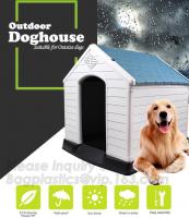 China Eco Friendly Plastic Dog House Durable Pet Kennel for Outdoor Garden Use 53L for sale