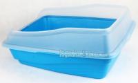 China Food Grade Silicone Cat Litter Box Portable Travel Toilet 230C Heat Resistant for sale
