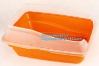 China Food Grade Silicone Cat Litter Box Portable Travel Toilet 230C Heat Resistant for sale