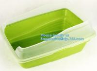 China Food Grade Silicone Cat Litter Box Portable Travel Toilet 230C Heat Resistant for sale