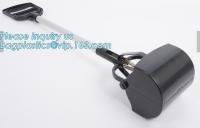 China Foldable ABS Plastic Dog Poop Scoop 60cm Long Handle Pet Waste Clean Up Tool for sale