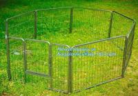 China Steel Dog Cage 8 Panel Metal Fence Run Garden 60cm Height Easy Assembly Single Door for sale