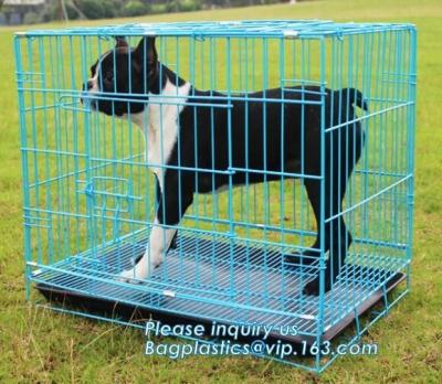 China Commercial Stainless Steel Metal Welded Dog Cage Heavy Duty Outdoor Kennel 60cm for sale