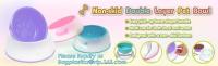 China Food Grade Silicone Dog Bowl 13x9x5.5cm Non Slip Pet Feeder Dish for Small Medium Dogs for sale